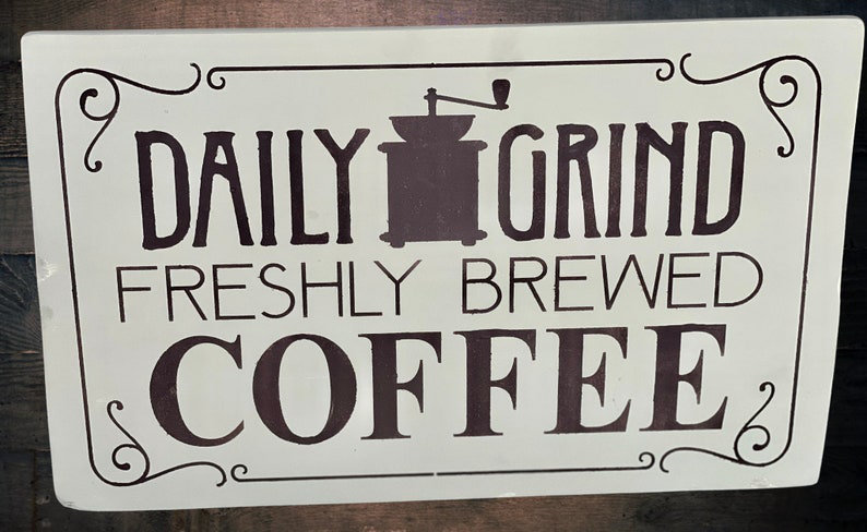 Trinx Daily Grind Coffee Sign Wall Décor | Wayfair