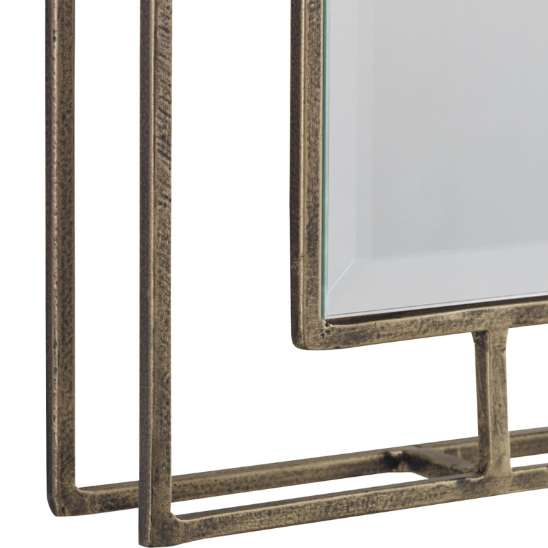 Greyleigh™ Zanders Rectangle Metal Wall Mirror & Reviews | Wayfair
