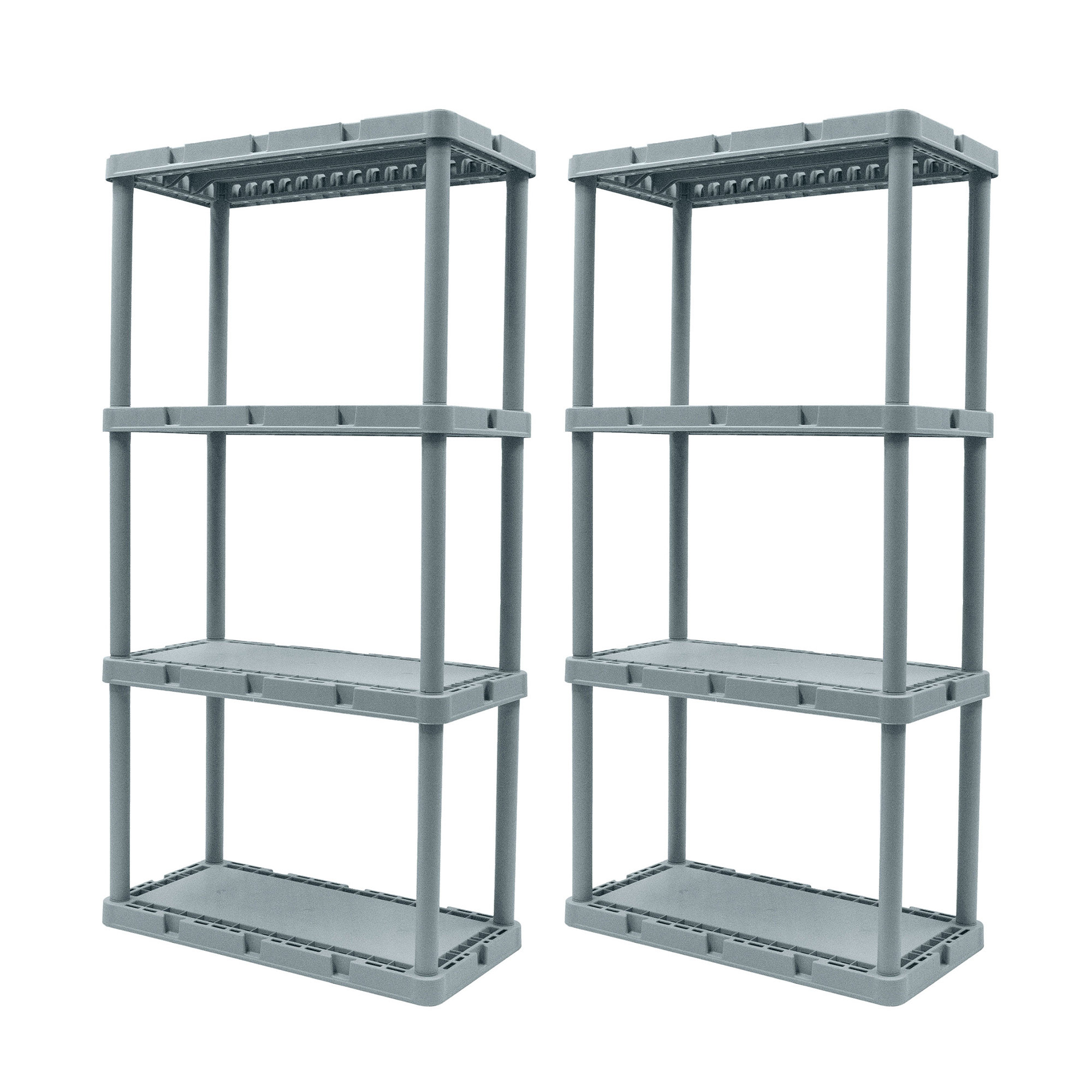 Gracious Living Knect-A-Shelf 4 Tier Light Duty Storage Shelving System ...