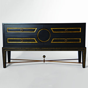 Global Views Collector's Cabinet-Console-Black | Wayfair
