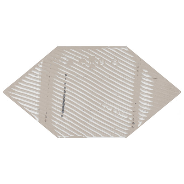 Merola Tile Textile 6.5" x 12.5" Porcelain Stone Look Wall & Floor Tile ...