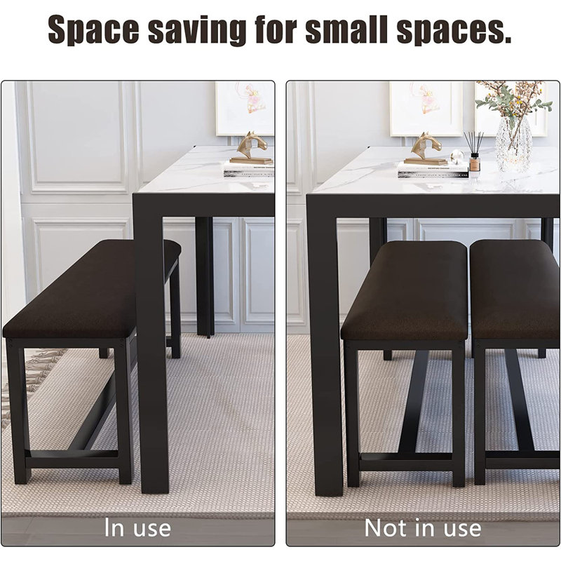 Ebern Designs Reze 2 - Person Breakfast Nook Dining Set & Reviews | Wayfair