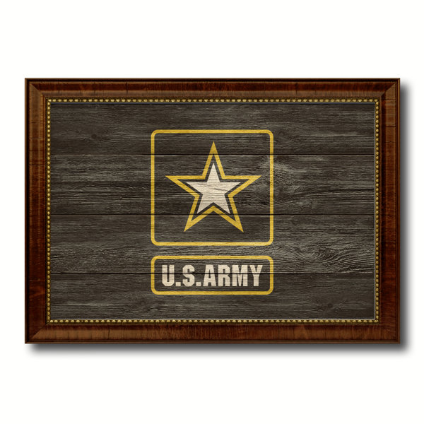 Williston Forge US Army Military Textured Flag - Picture Frame Print on ...