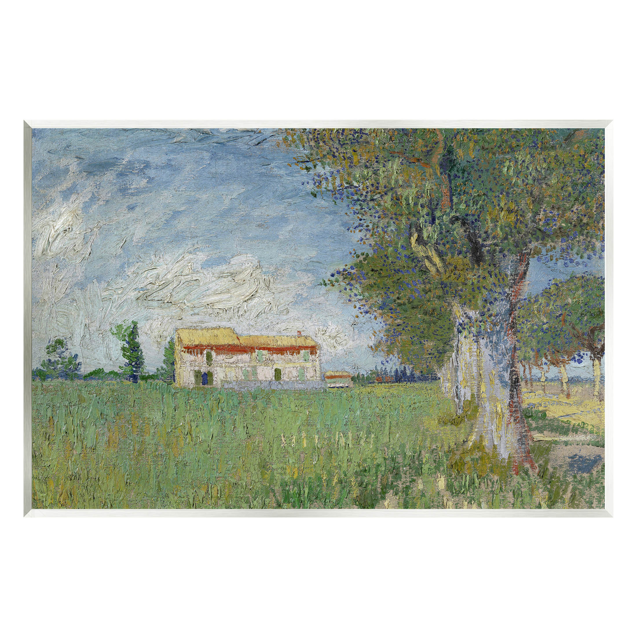 Stupell Industries Farmhouse In The Corn Van Gogh Landscape Giclee Art By One1000paintings | Wayfair