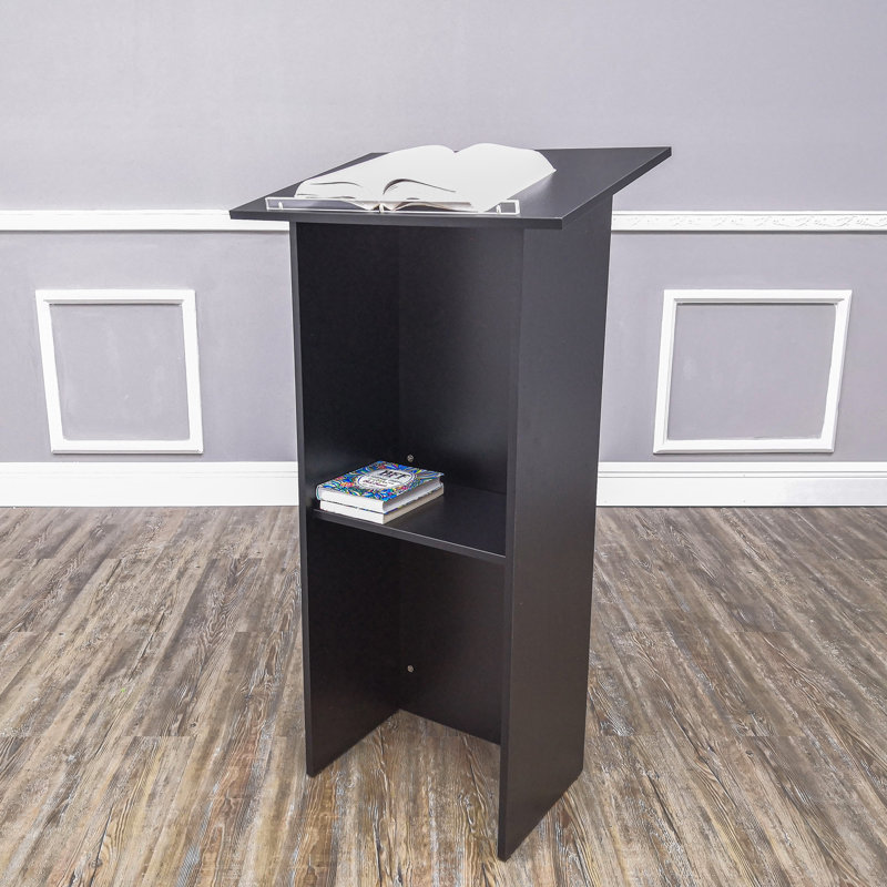 FixtureDisplays MDF Wood Podium Church Pulpit School Lectern Conference ...