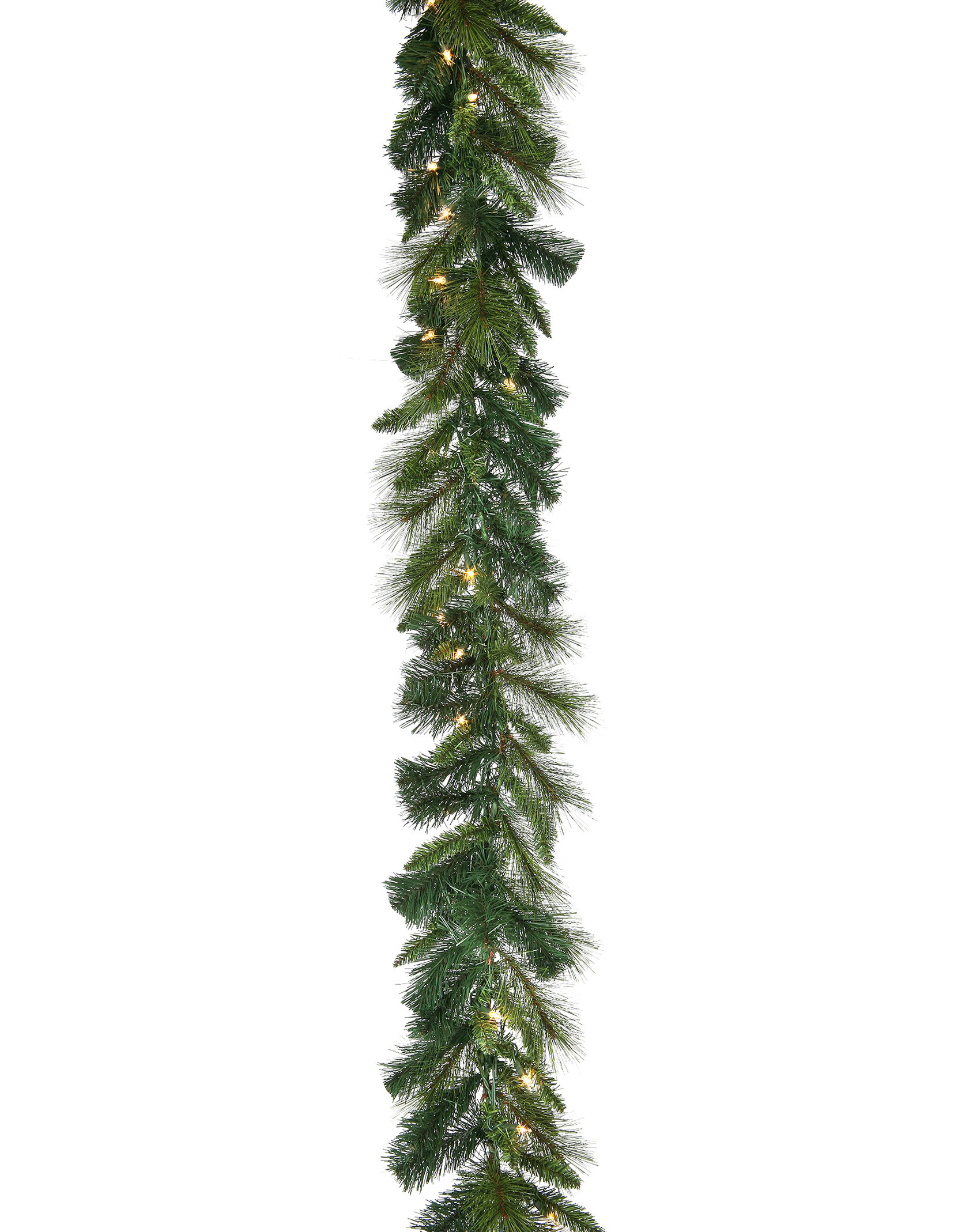 The Holiday Aisle® 108'' in. Lighted Faux Pine Garland | Wayfair