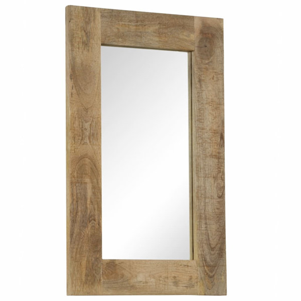 VidaXL Decorative Mirror Wall Mirror Bathroom Mirror Solid Mango Wood ...