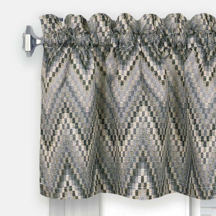 Ebern Designs Yarra Chevron Tailored 58'' Window Valance & Reviews ...