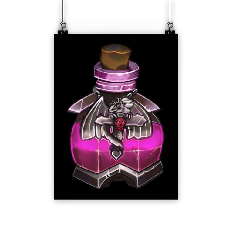 Marick Booster Dragon Potion Classic Poster | Wayfair