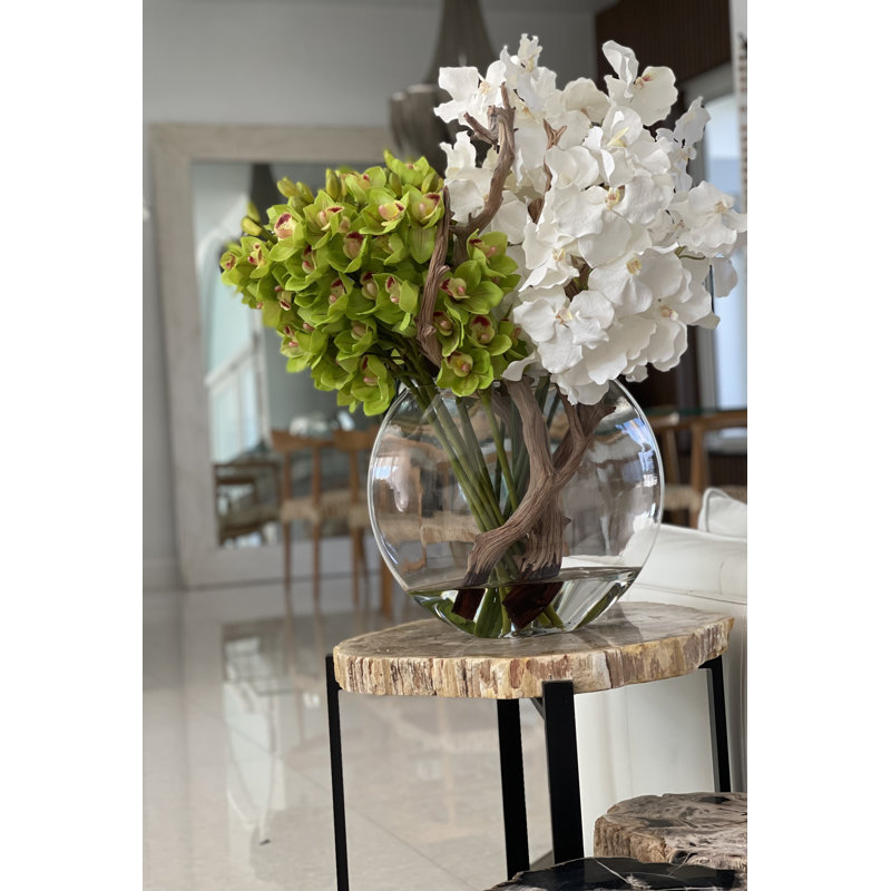 CFADesignGroup Vandas and Cymbidiums Centerpieces in Vase | Wayfair