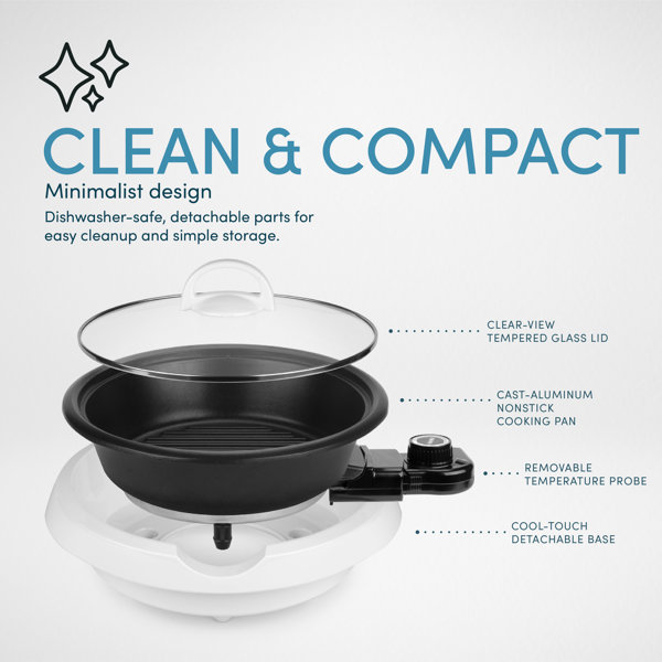 Aroma 3-Quart 3-in-1 Grillet & Reviews | Wayfair