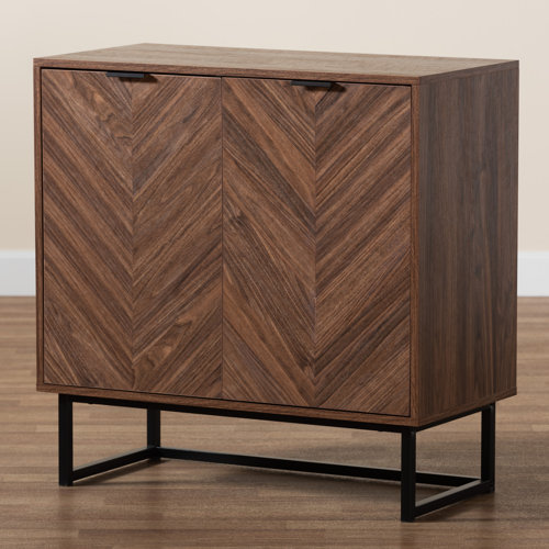 Millwood Pines Aroca Solid Wood Accent Cabinet | Wayfair