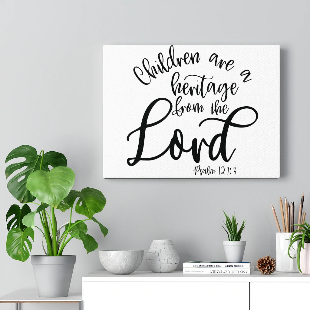 Trinx Heritage From The Lord Psalm 127:3 Christian Wall Art Bible Verse ...