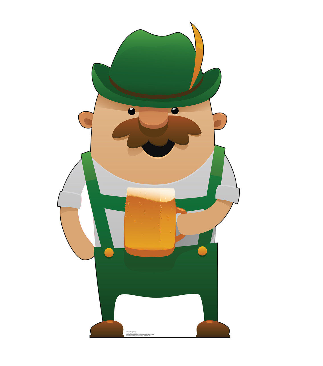 Advanced Graphics Irish Man Drinking Animated Cardboard Standup | Wayfair