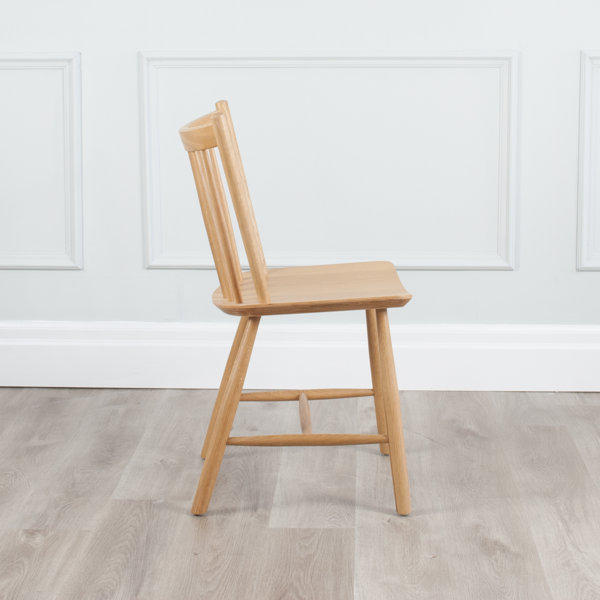 Gracie Oaks Ardina Slat Back Wooden Side Chair | Wayfair
