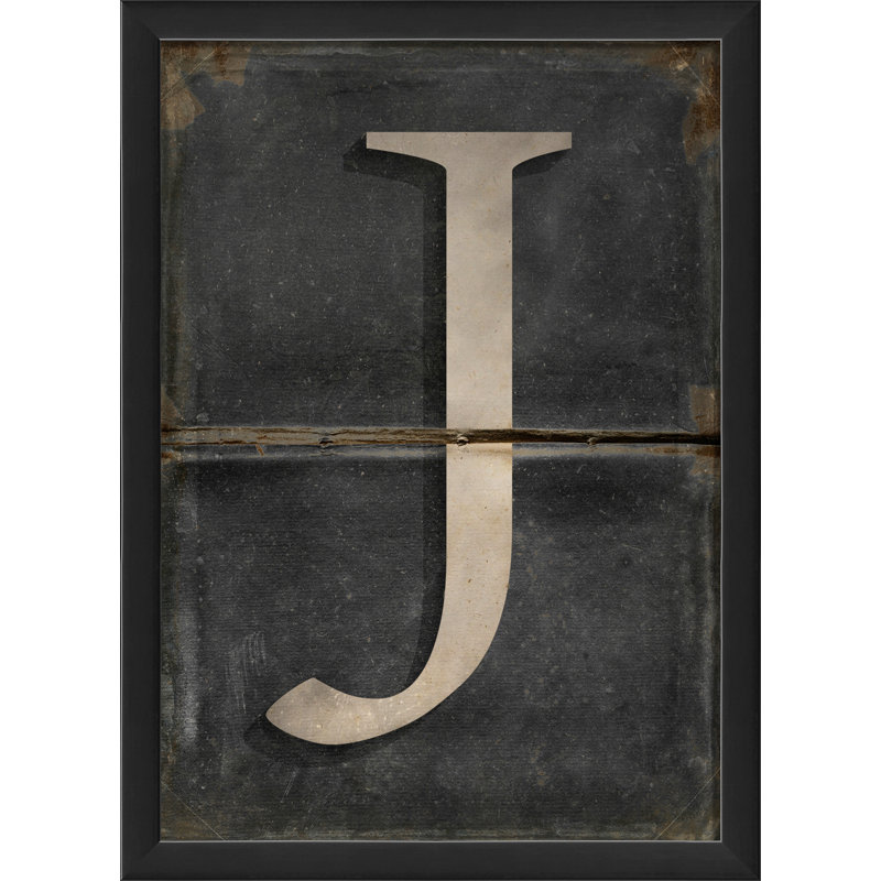Williston Forge Letter J - Picture Frame Textual Art | Wayfair