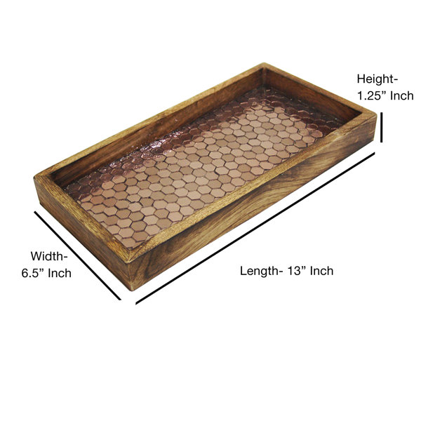 World Menagerie Jasinski Solid Wood Tray & Reviews | Wayfair