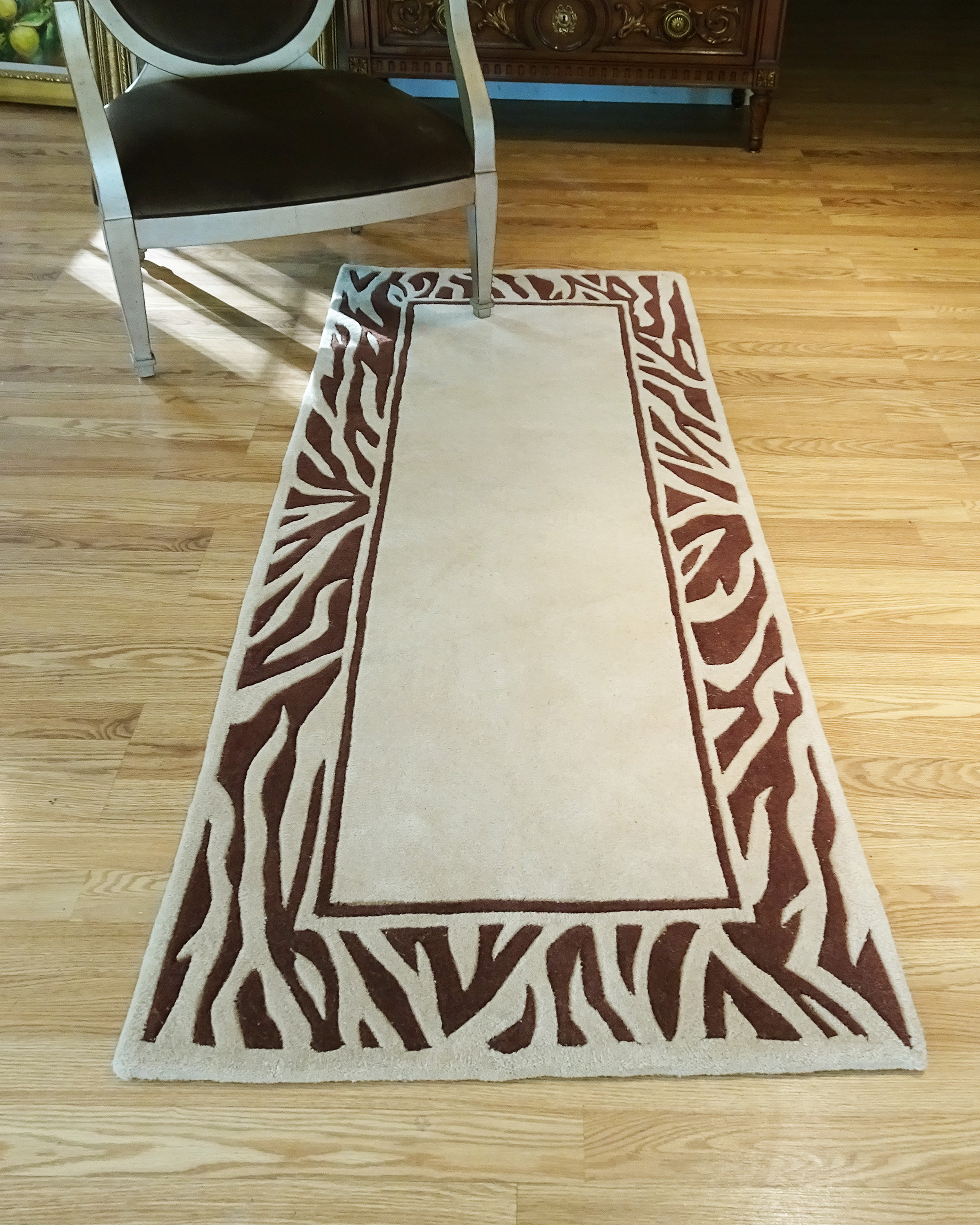 American Home Rug Co. Casual Contemporary Handmade Tufted Wool Beige ...