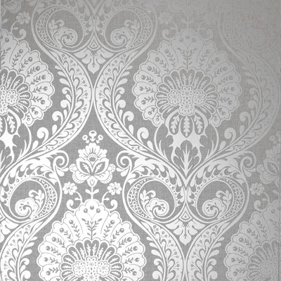Rosdorf Park Wickes Damask Wallpaper & Reviews | Wayfair