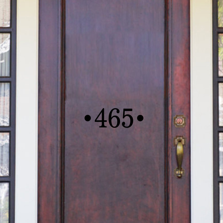 Charlton Home® House Number Wall Decal & Reviews | Wayfair