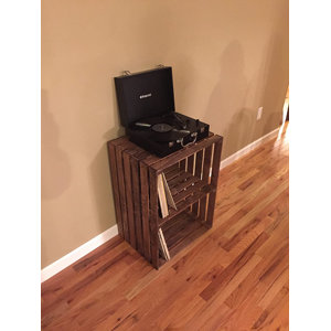 Millwood Pines Gordy Darlas Studio 66 2-Tier Medium Stained Audio Rack ...