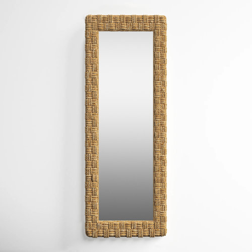 Joss & Main Porto Rectangle Seagrass Floor Mirror & Reviews | Wayfair