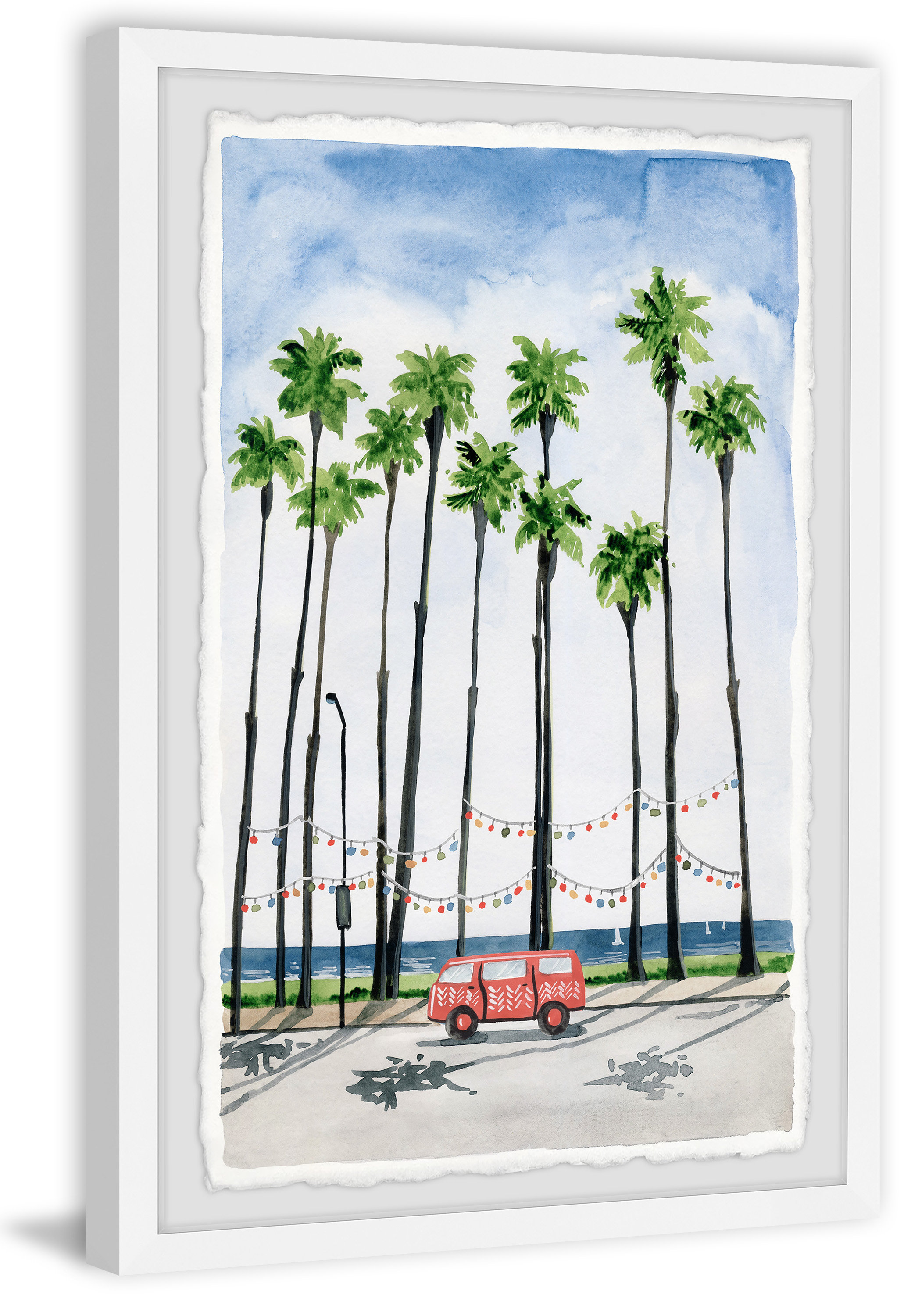 The Holiday Aisle® Beneath The Palm Trees - Picture Frame Painting ...