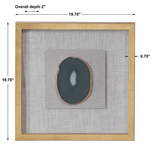 Etta Avenue™ Agate Stone Shadow Box Wall Decor | Wayfair