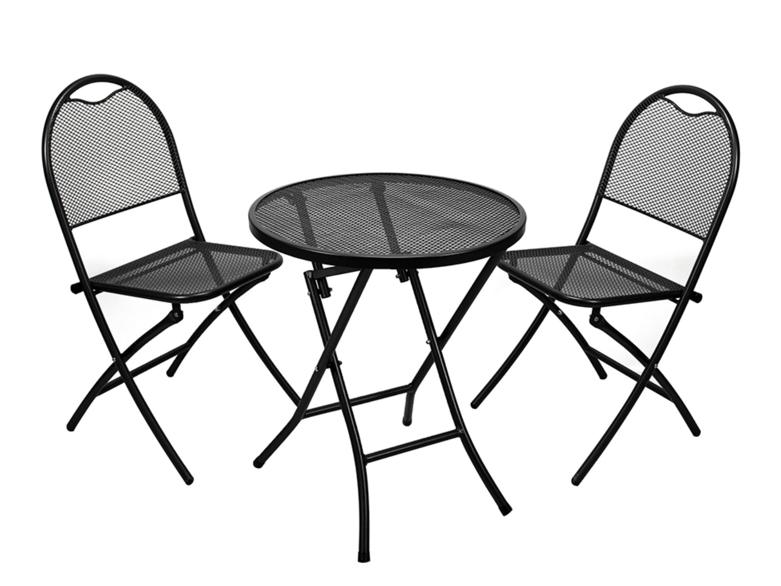 Red Barrel Studio® Cyndee Courtyard Iron Net Desk and Chair Set | Wayfair