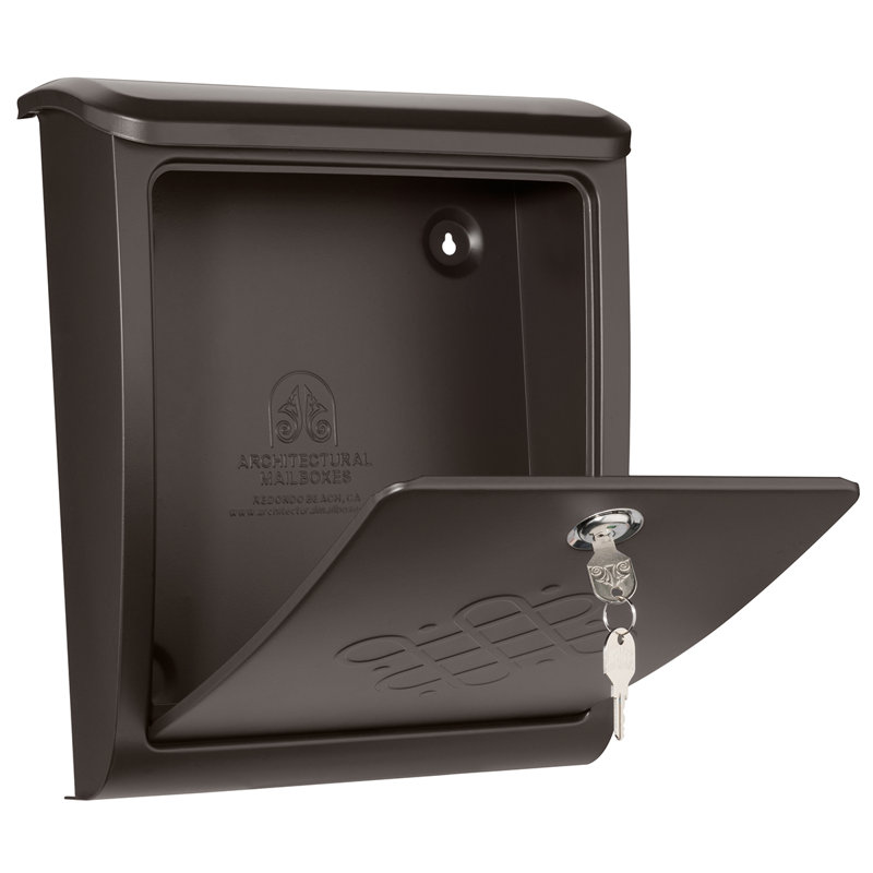 Architectural Mailboxes Bordeaux Locking Wall Mounted Mailbox & Reviews ...