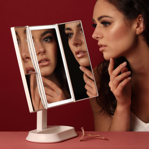 Fancii Modern Lighted Magnifying Makeup Mirror & Reviews | Wayfair