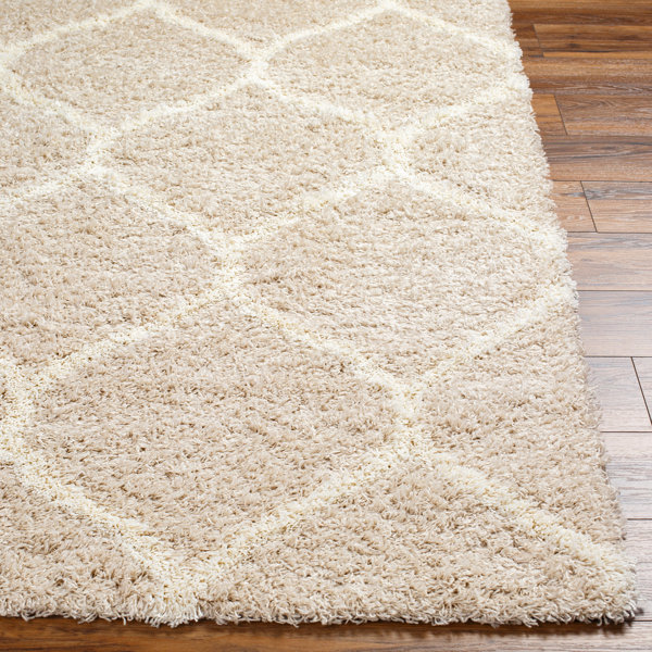Surya B.V. Machine Woven Polypropylene White/Light Beige Rug | Wayfair ...