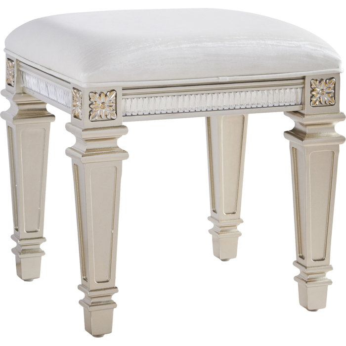 House of Hampton® Skaggs 19'' Tall Vanity Stool & Reviews | Wayfair