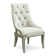 A.R.T. Arch Salvage Tufted Wing Back Side Chair in Beige | Wayfair