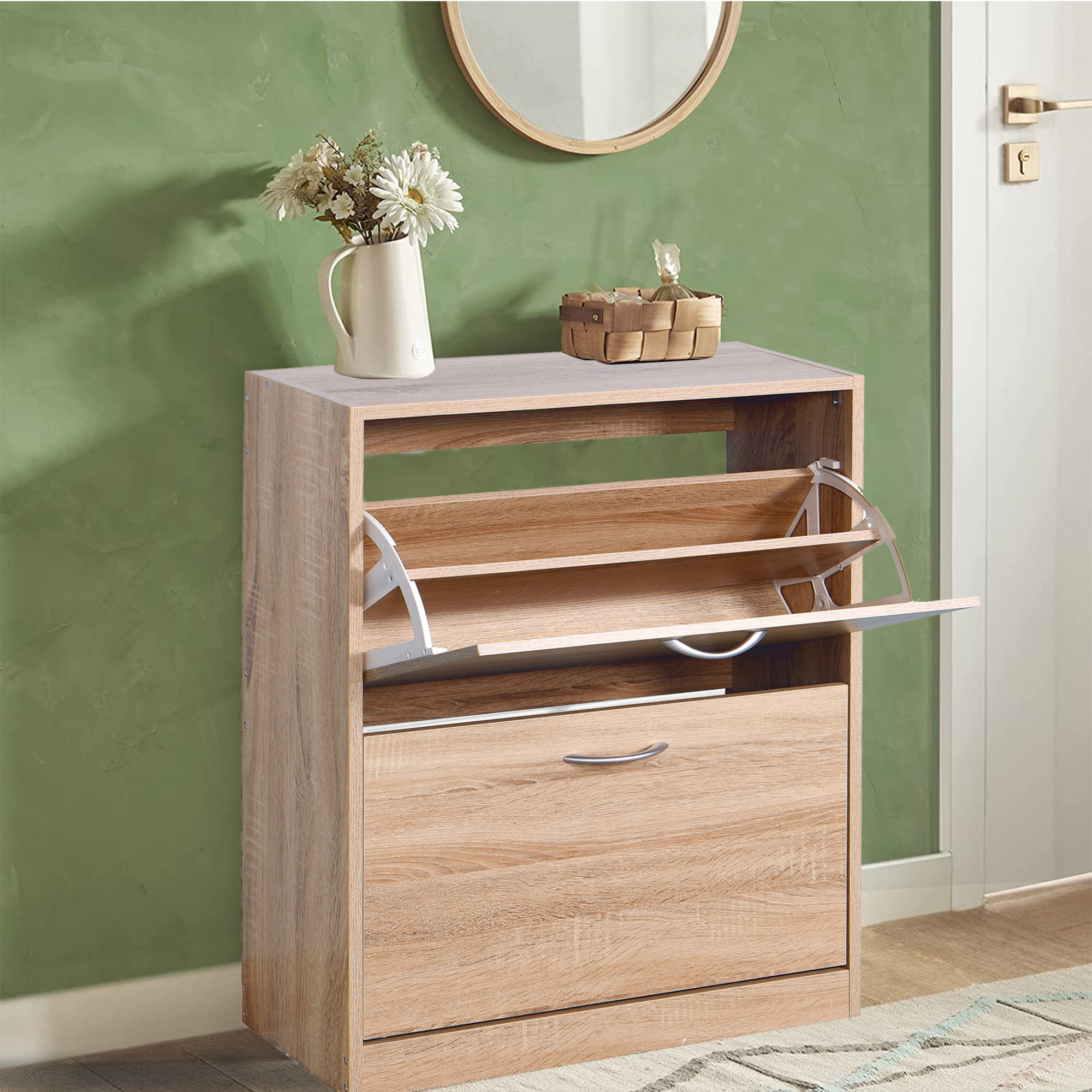 Gracie Oaks 8 Pair Shoe Storage Cabinet - Wayfair Canada