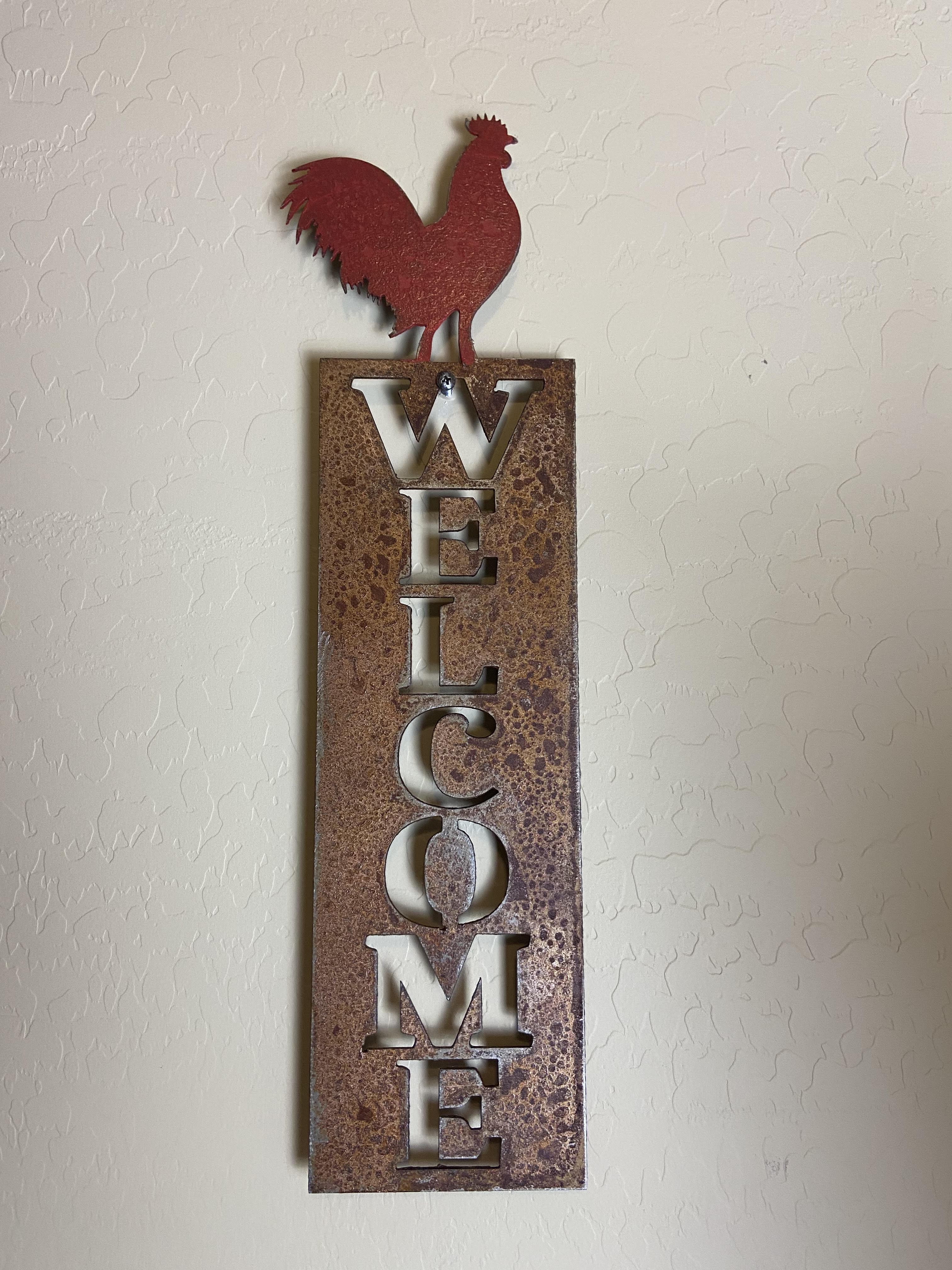 Rosalind Wheeler Chicken Welcome Sign | Wayfair