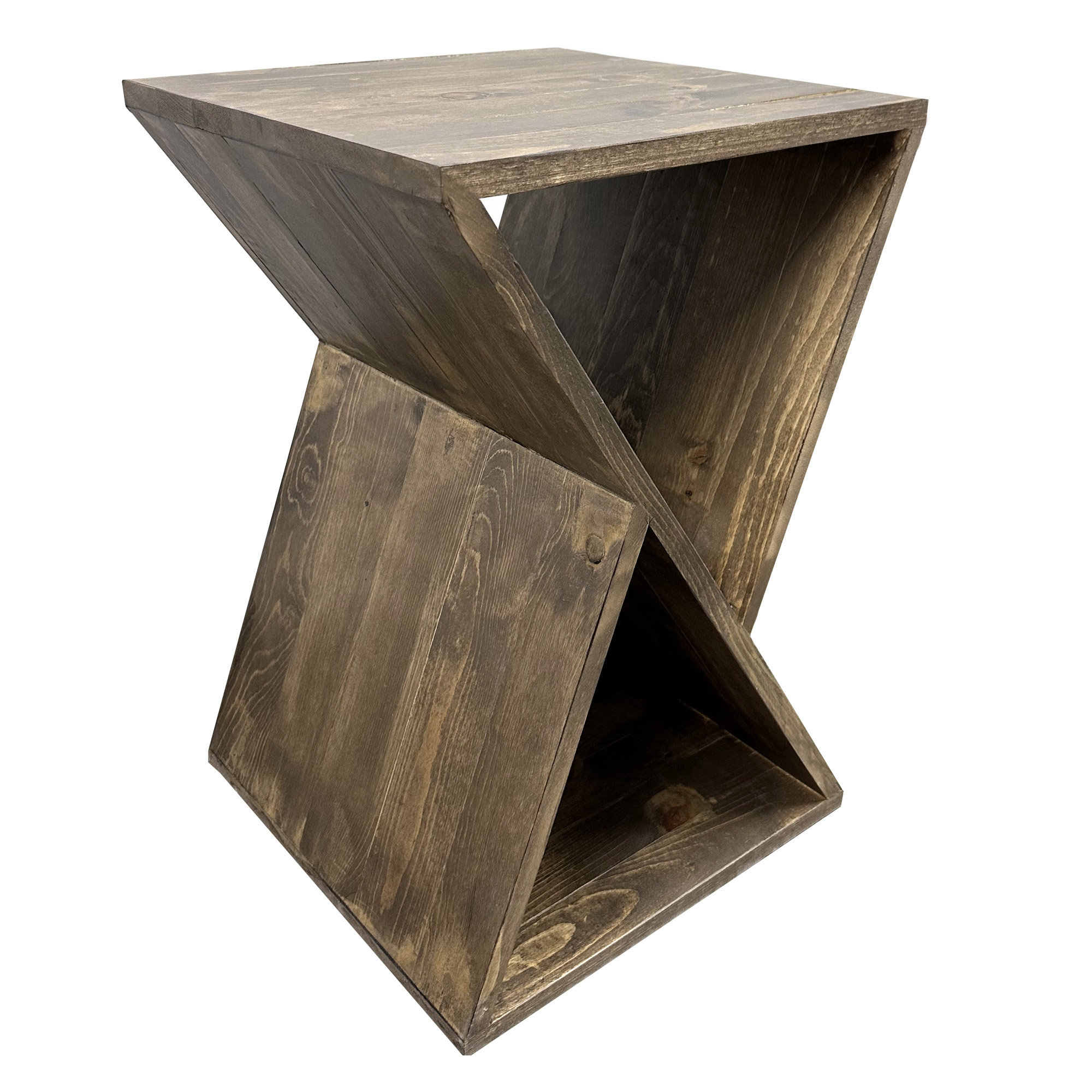 Loon Peak® Havana 24" Tall Solid Wood Abstract End Table | Wayfair