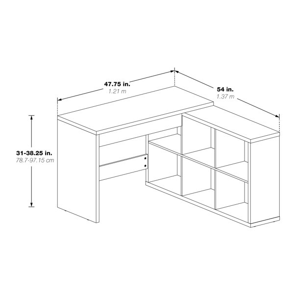 Latitude Run® Waverly 47.75'' Desk | Wayfair