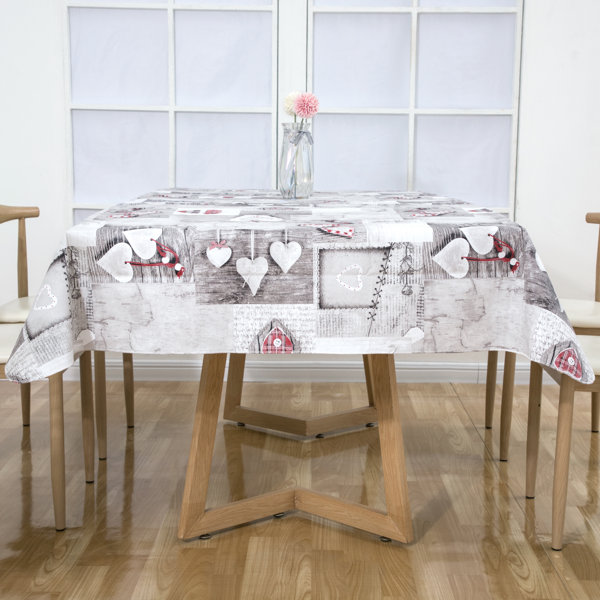 Gracie Oaks Havery Rectangular Patchwork Plastic / Vinyl Tablecloth ...