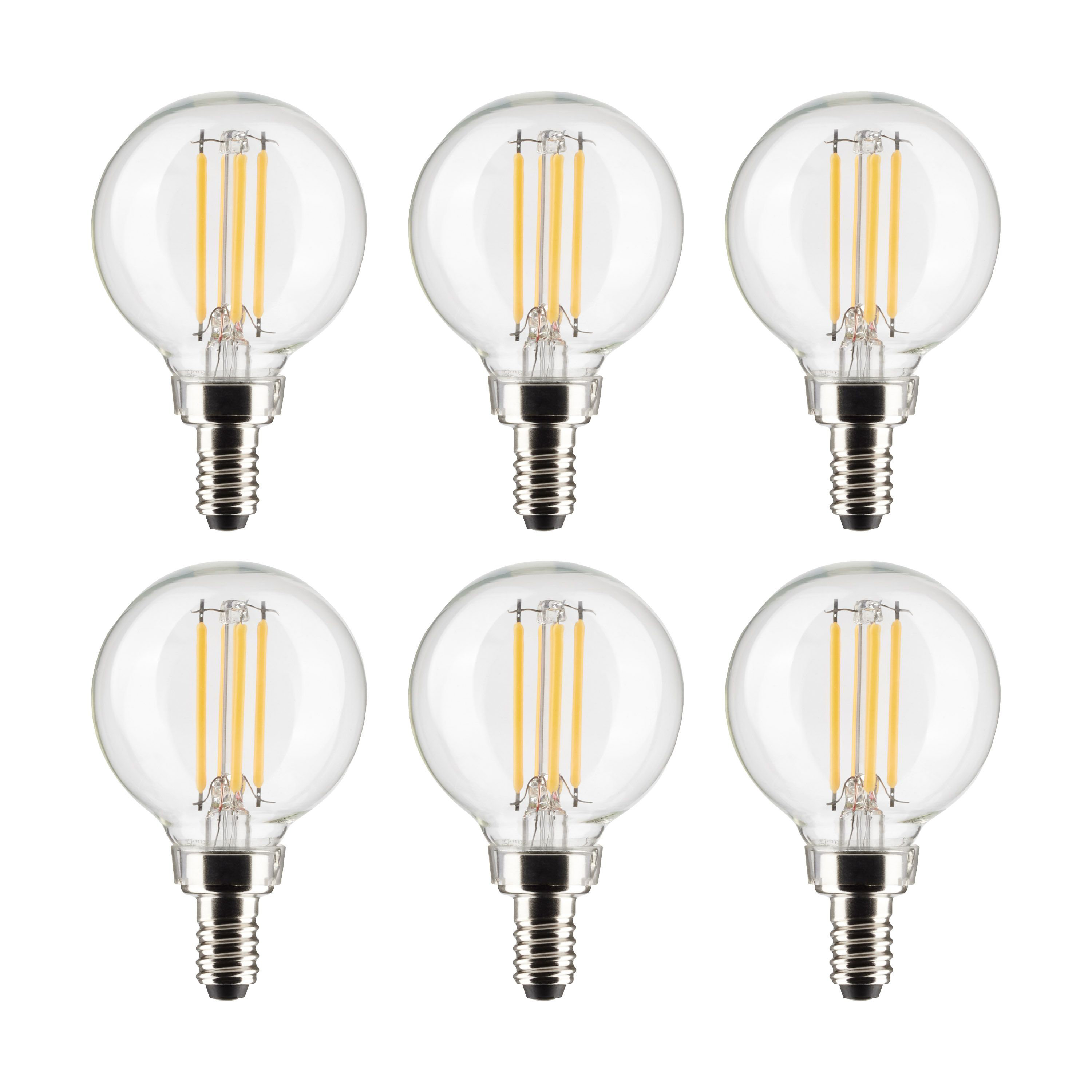 Satco 4 Watt (40 Watt Equivalent), G16.5 LED, Dimmable Light Bulb, E12 ... Satco 4 Watt (40 Watt Equivalent), G16.5 LED, Dimmable Light Bulb, E12 ...