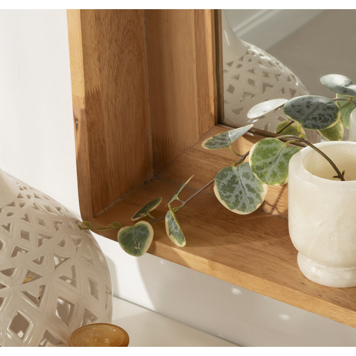 Millwood Pines Cytheria Solid Wood Wall Mirror & Reviews | Wayfair