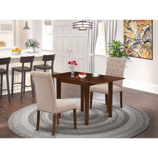 Winston Porter Talisa Drop Leaf Solid Wood Dining Set | Wayfair