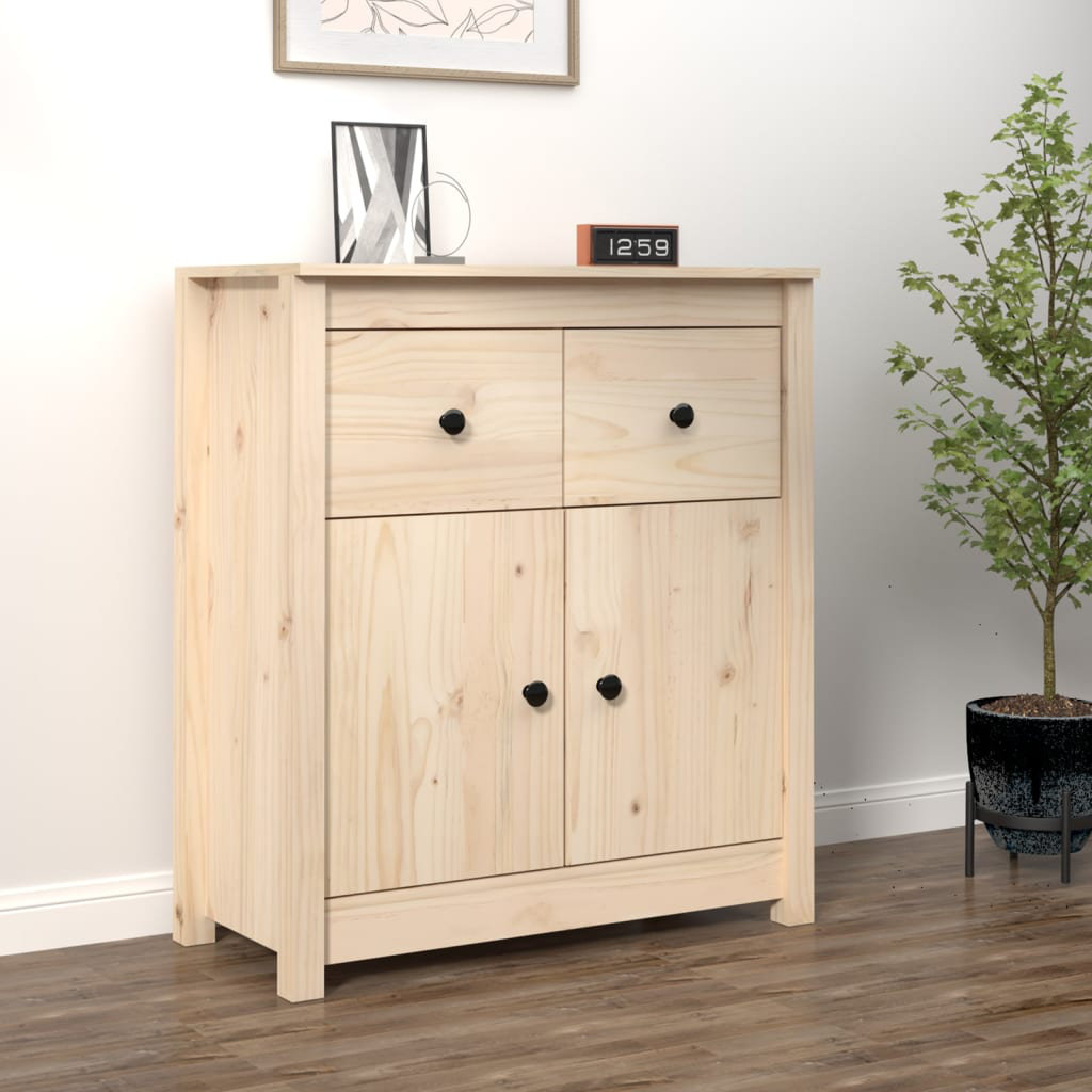 Marlow Home Co. Gracela 70Cm Wide 2 Drawer Pine Solid Wood Sideboard ...
