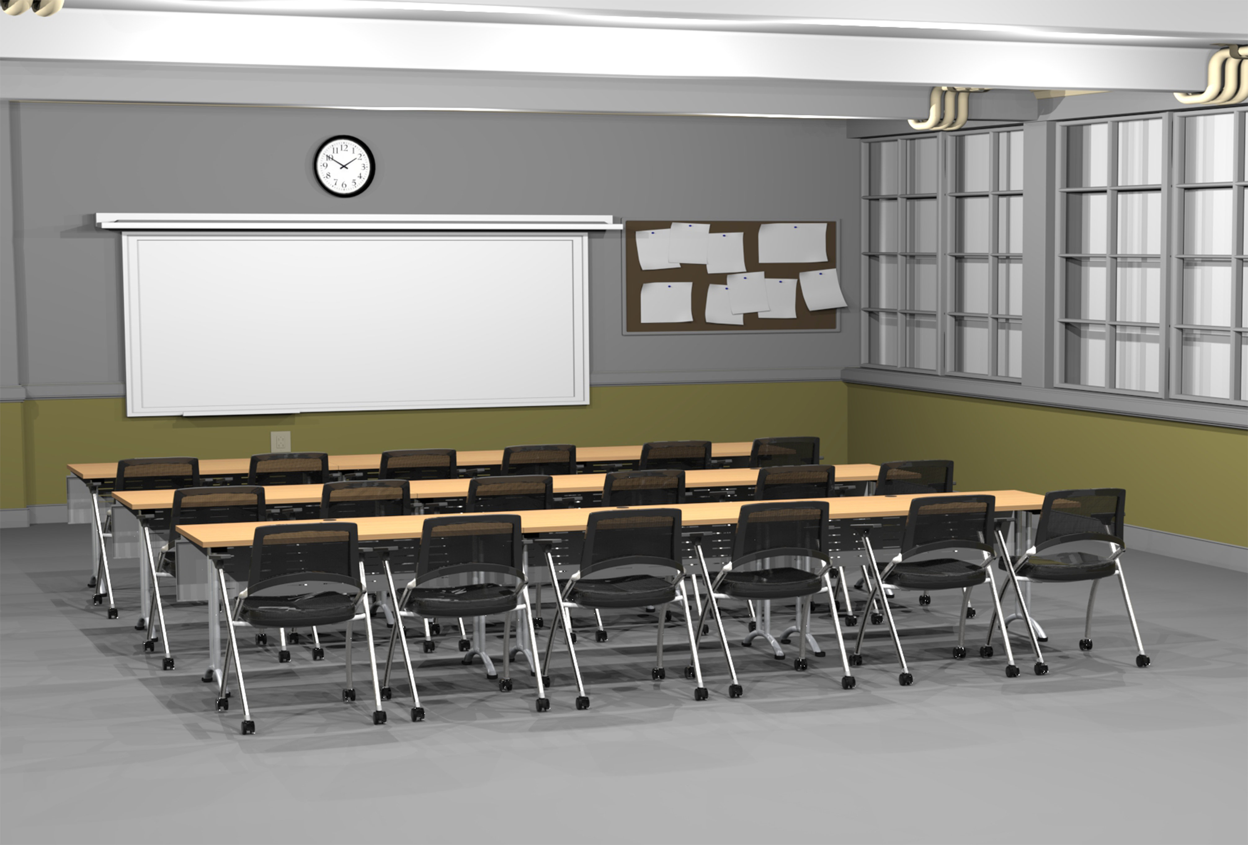 TeamWORK Tables 18 Person Training Meeting Seminar Tables with Modesty ...