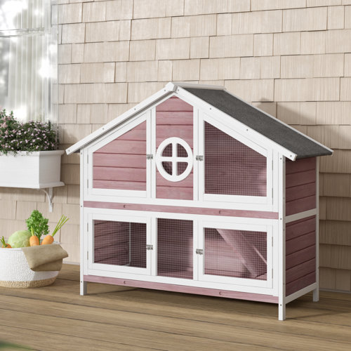 Tucker Murphy Pet™ Silvestri Weather Resistant Hutch with Ramp ...