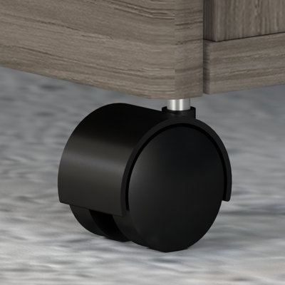 Bush Business Furniture Hybrid Desk and 3 Drawer Mobile Pedestal | Wayfair