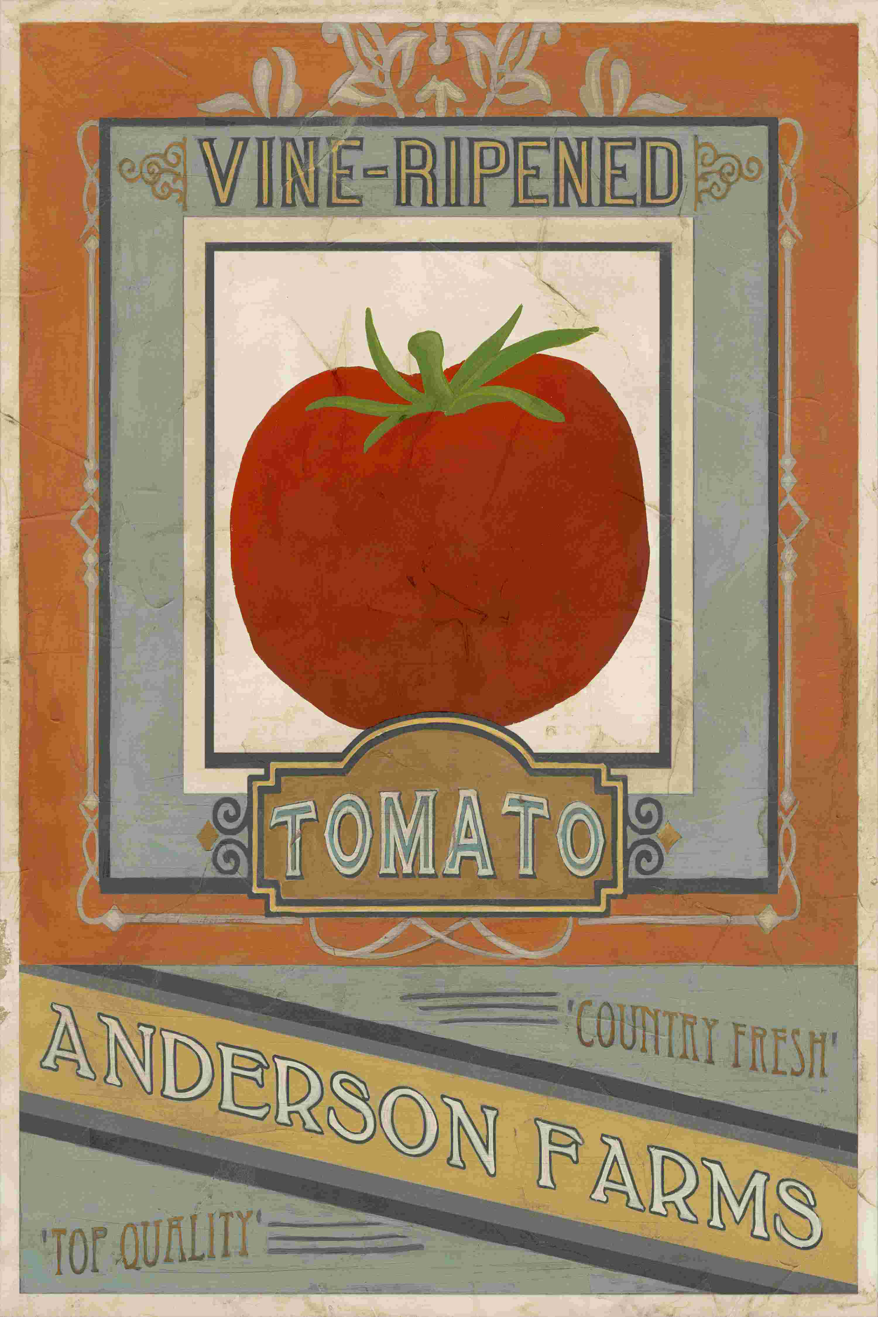 Trinx Vintage Produce Sign I On Canvas by June Erica Vess Graphic Art ...