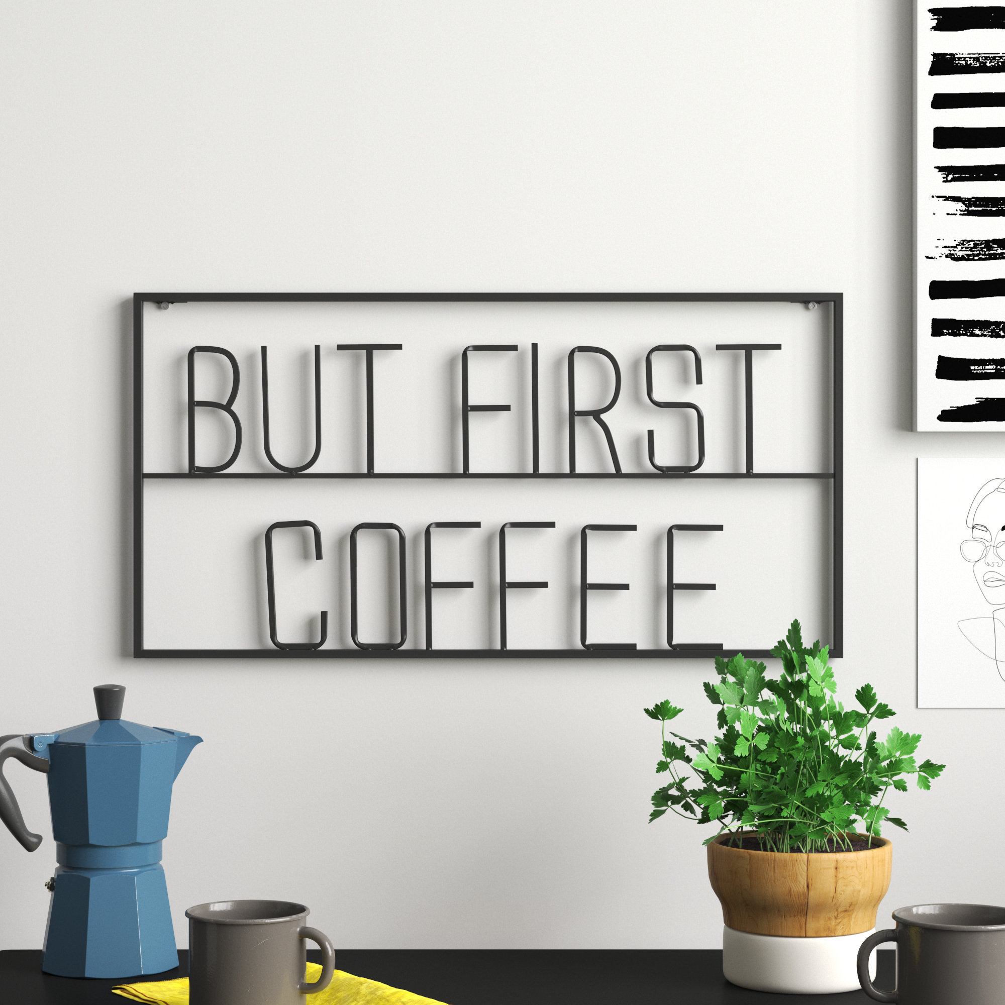 Zipcode Design™ But First Coffee Wall Décor & Reviews | Wayfair