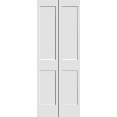 Trimlite Primed 2 Panel Shaker Bi-Fold Door & Reviews | Wayfair