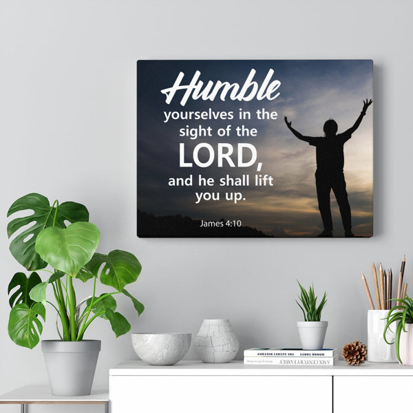 Blue Elephant Humble Yourselves In The Lord James 4:10 - Wrapped Canvas ...